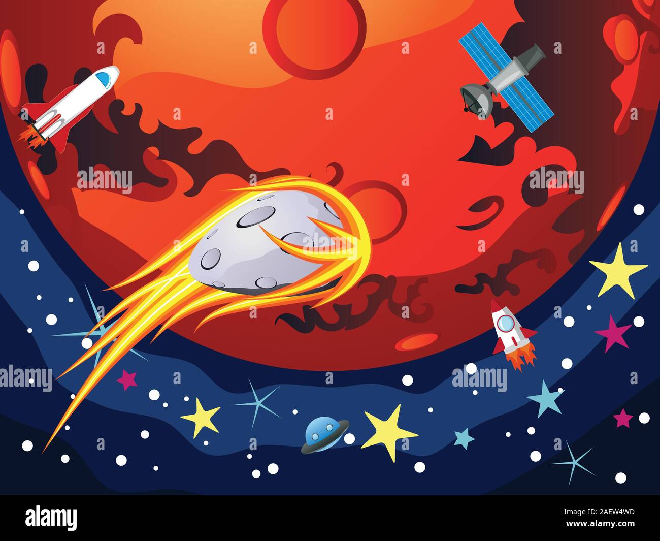 The shiny red mars hi-res stock photography and images - Alamy