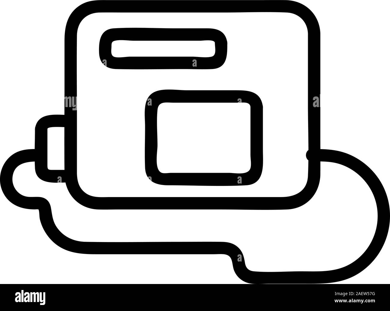 waste pollution icon vector. Isolated contour symbol illustration Stock ...