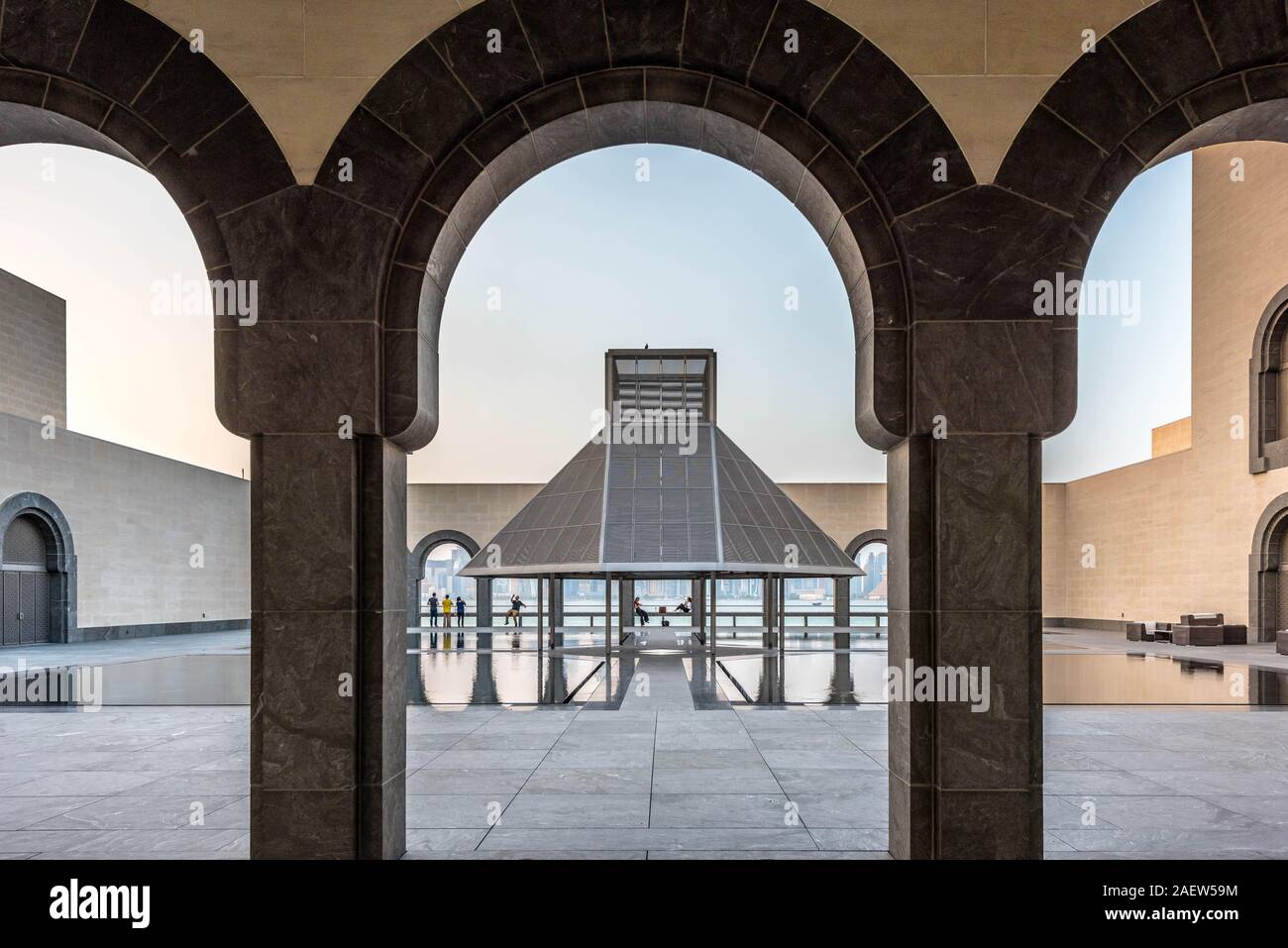 Museum of Islamic Art Interior and Architect Stock Photo - Alamy