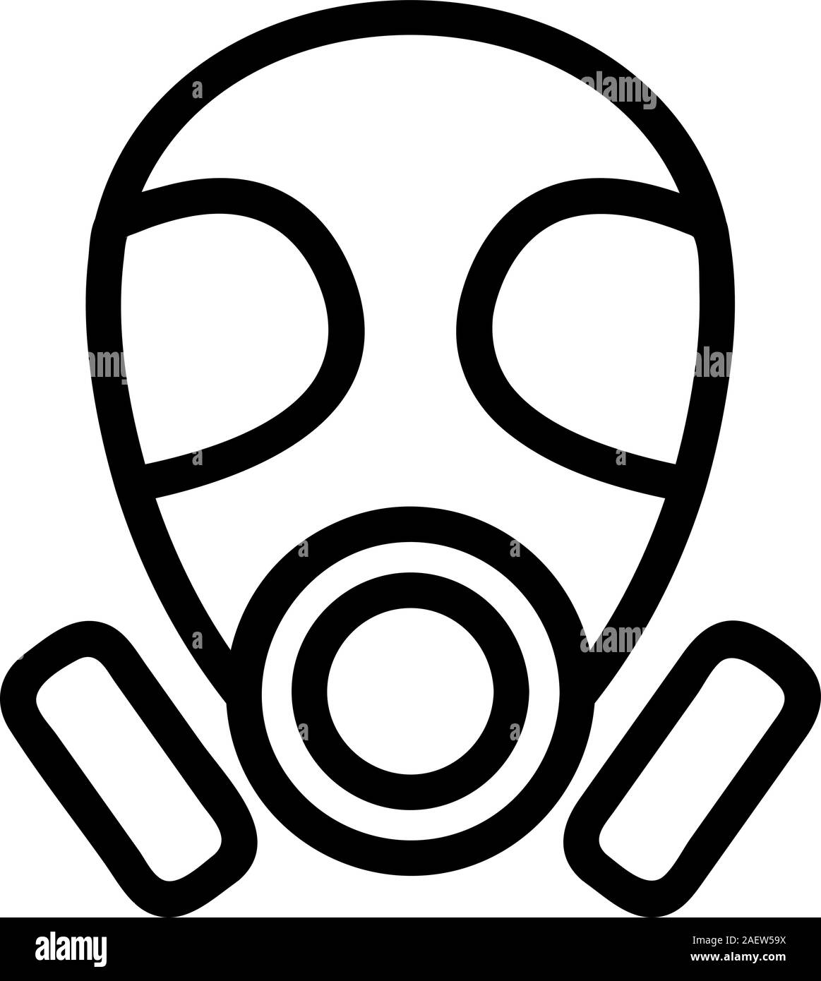 The mask mask is an icon vector. Isolated contour symbol illustration ...