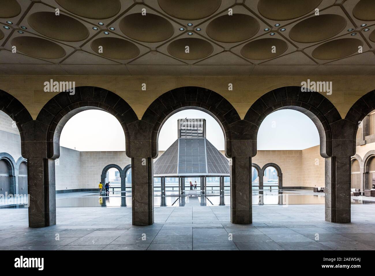 Museum of Islamic Art Interior and Architect Stock Photo - Alamy