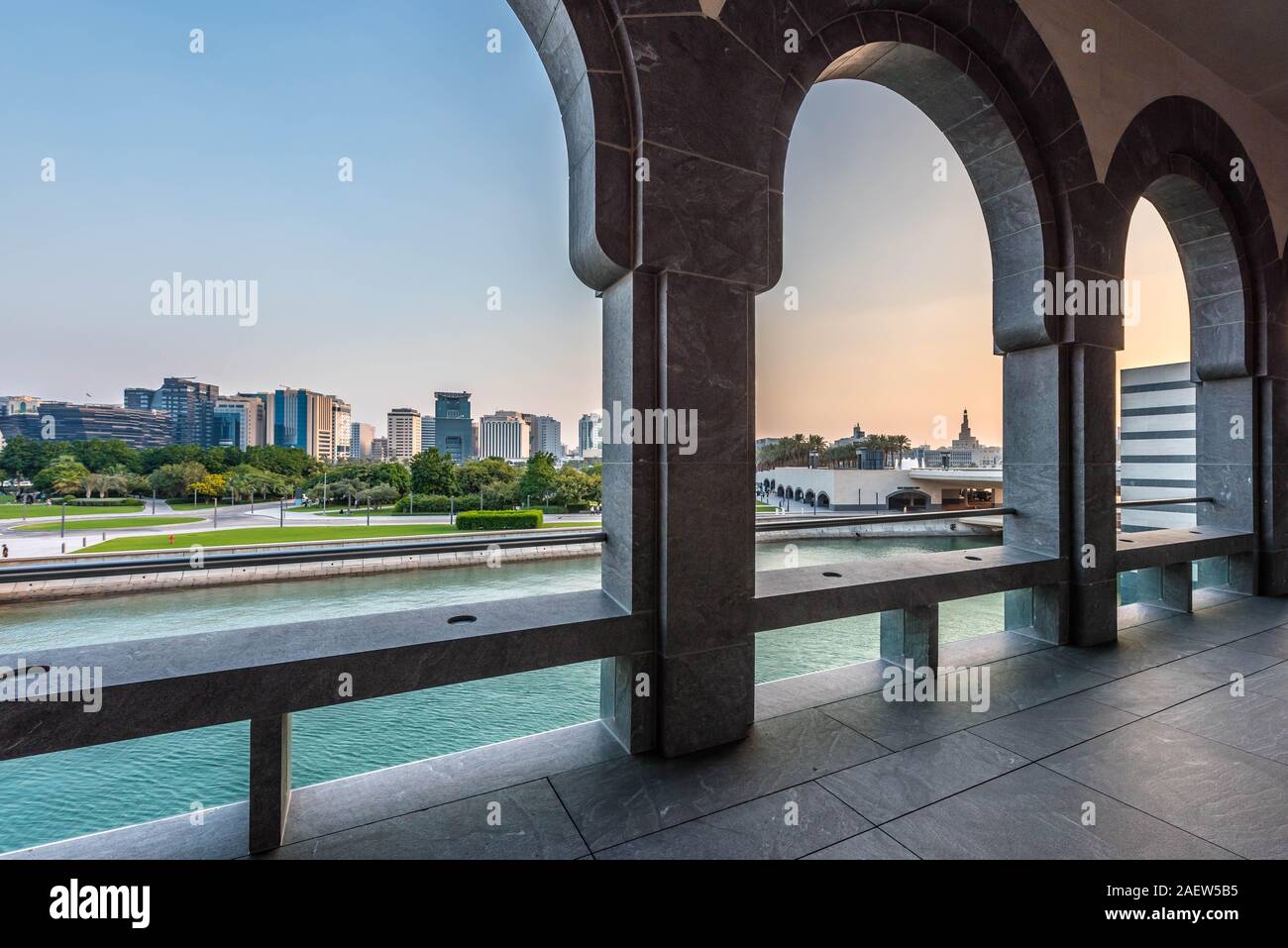 Museum of Islamic Art Interior and Architect Stock Photo - Alamy