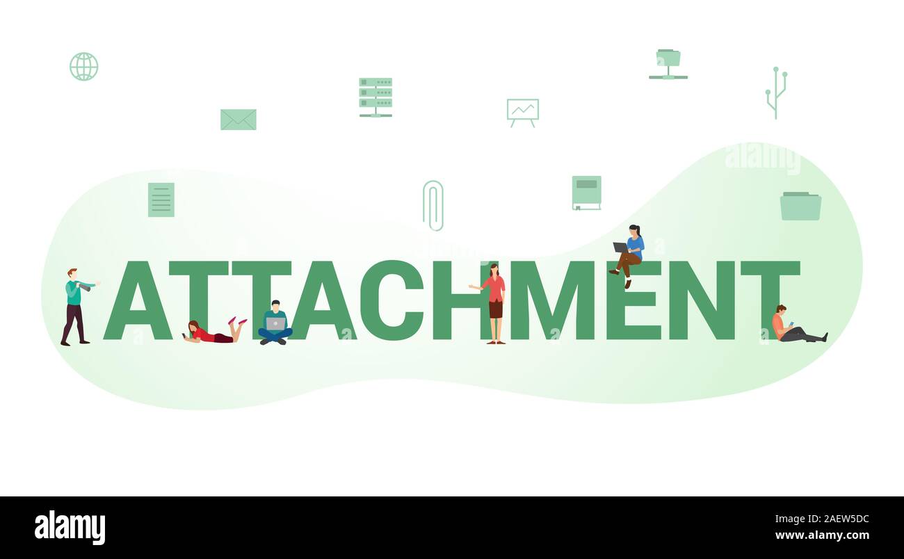 Email attachment symbol Cut Out Stock Images & Pictures - Alamy