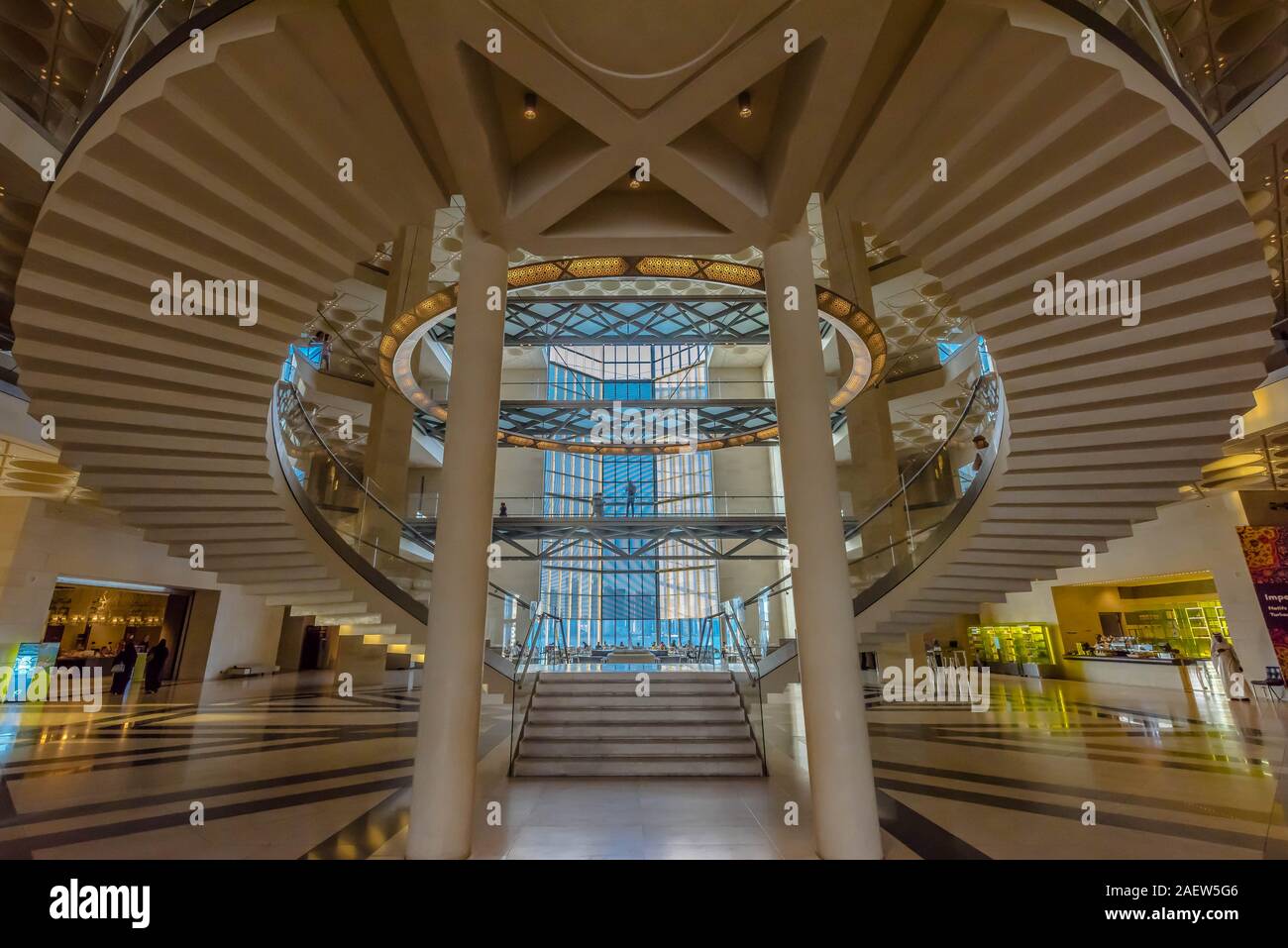 Museum of Islamic Art Interior and Architect Stock Photo - Alamy