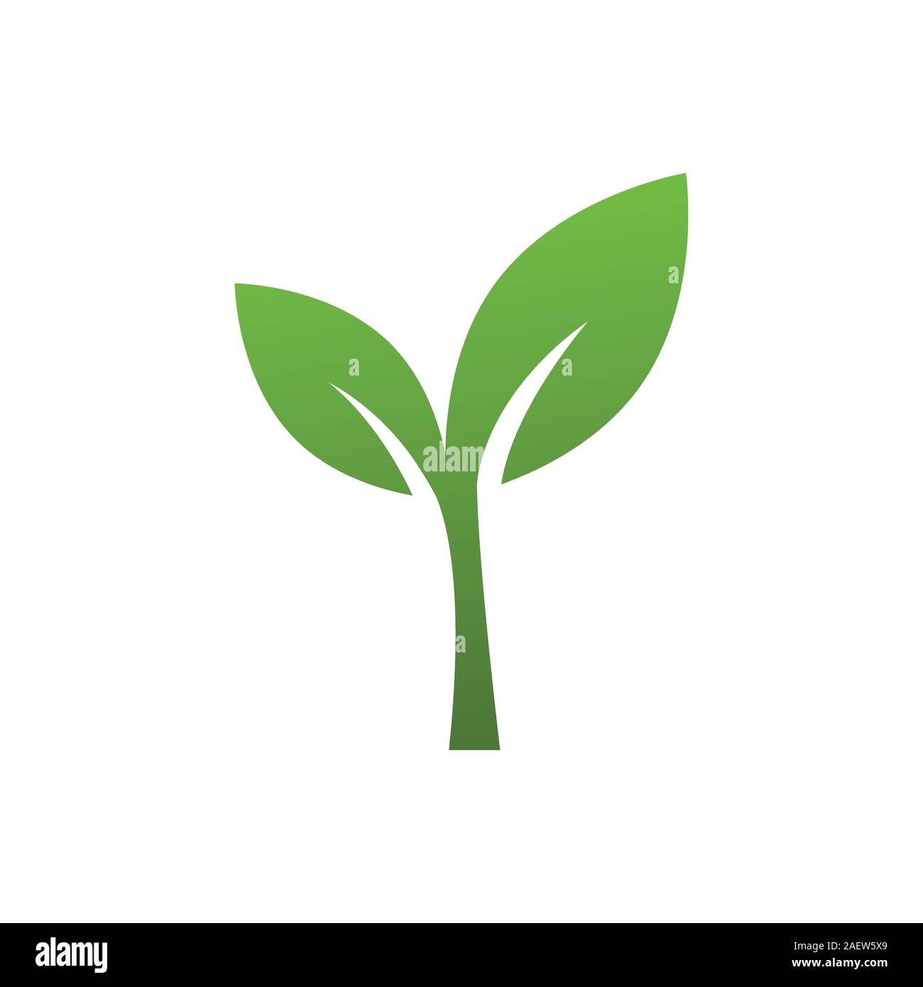 Green tree icon vector isolate on white background ecology symbol for ...
