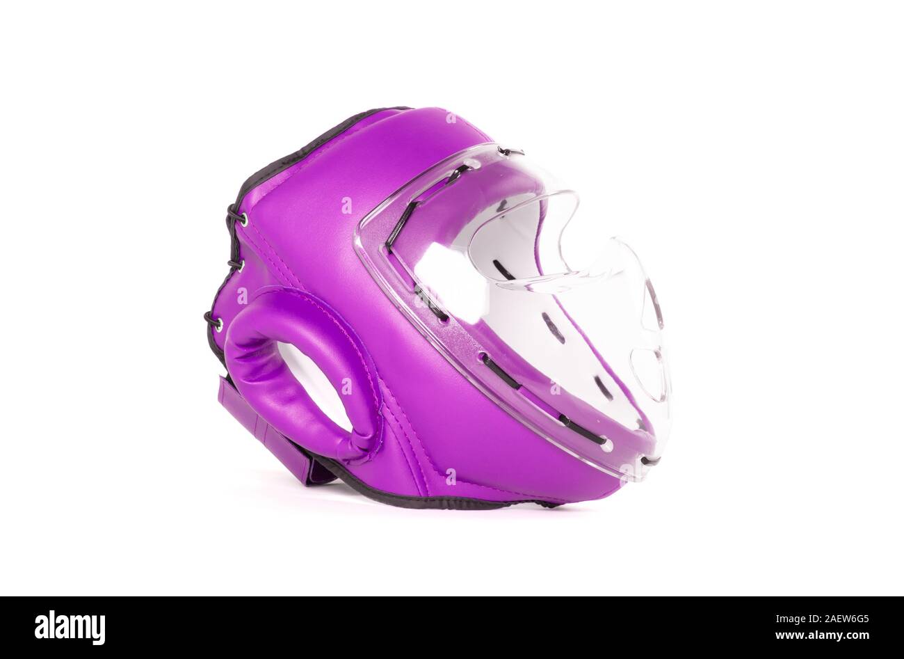 Pink boxing helmet, modern headgear isolated on white Stock Photo - Alamy