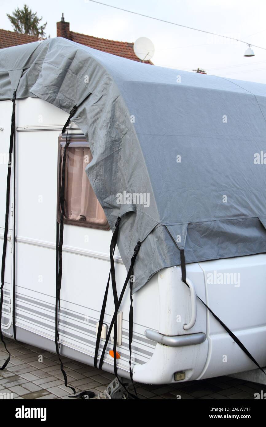 Wet weather caravan hi-res stock photography and images - Alamy