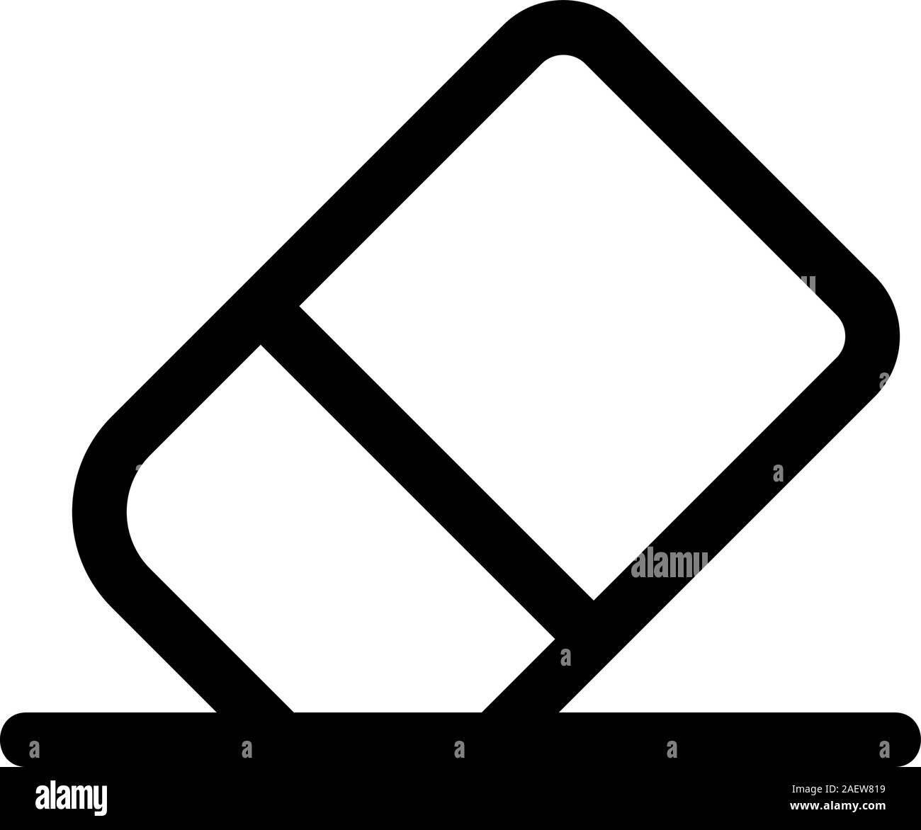 eraser vector icon. Isolated contour symbol illustration Stock Vector ...