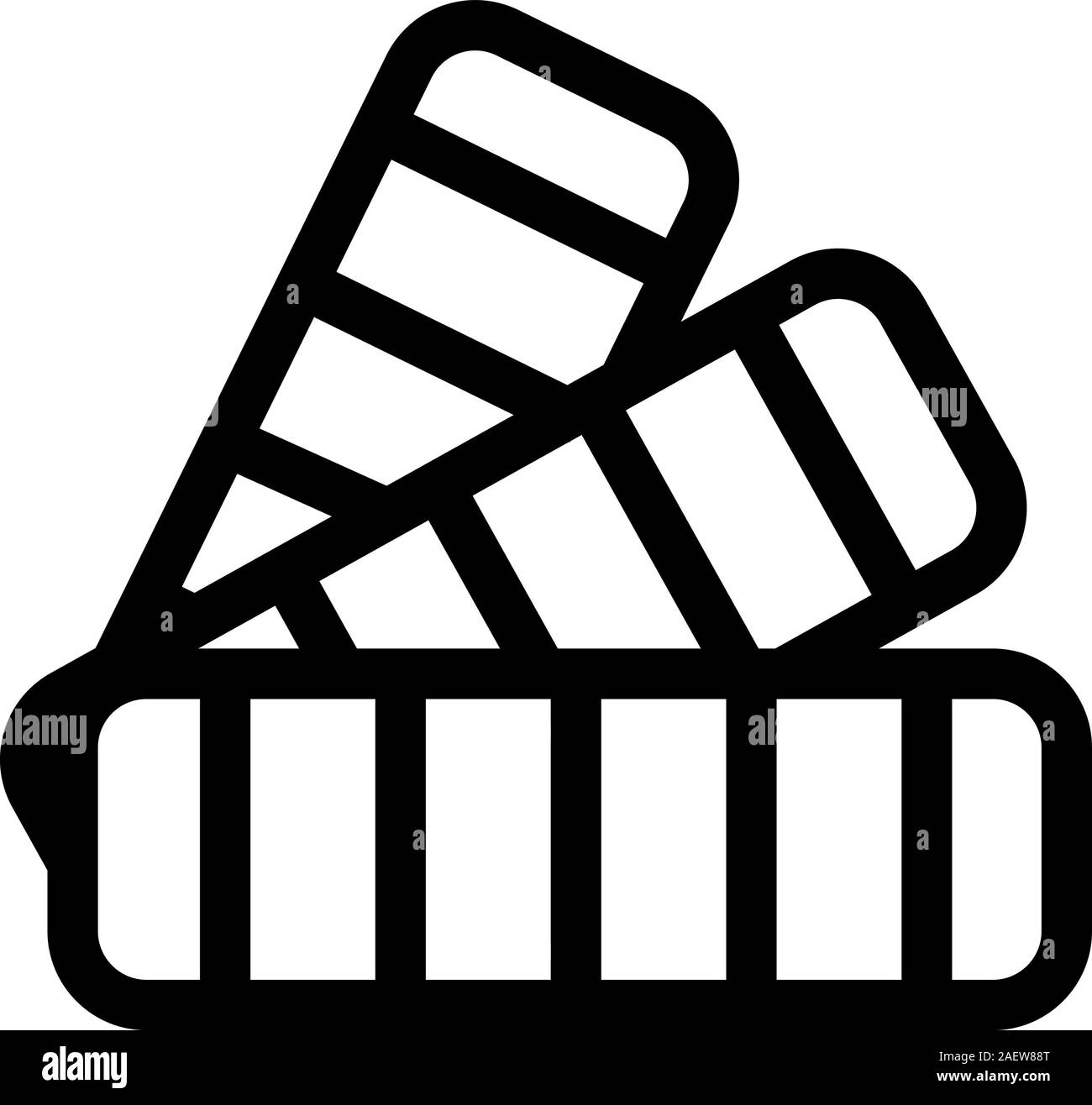 Colour palette line drawing Stock Vector Images - Alamy