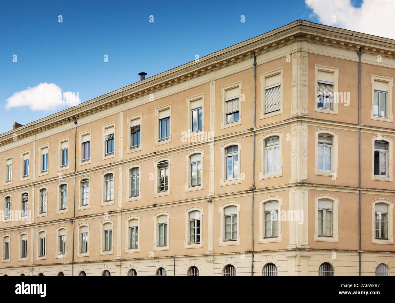 Close up shot of a building in France Stock Photo - Alamy