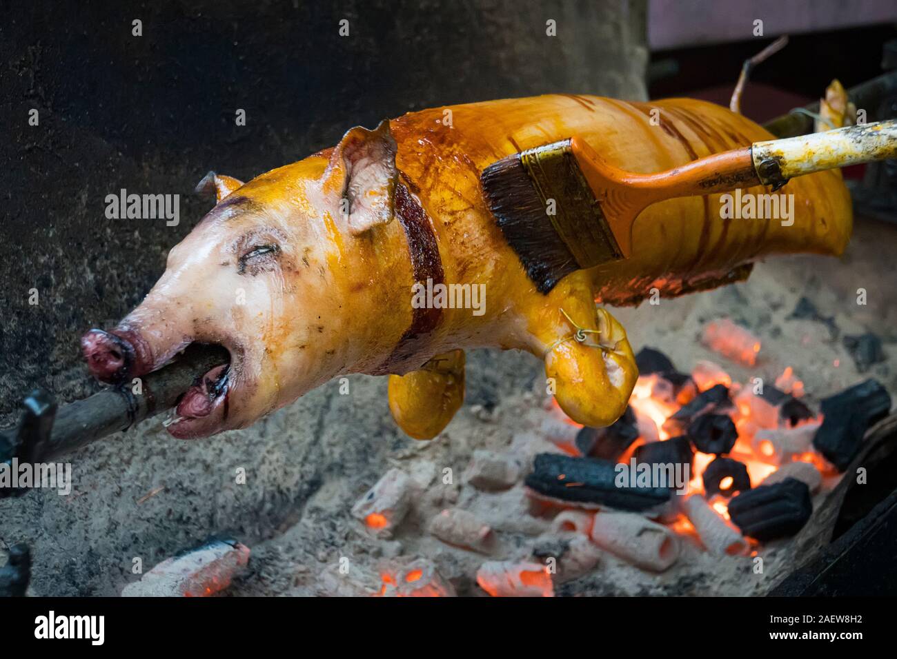 Pig On A Spit High Resolution Stock Photography and Images - Alamy