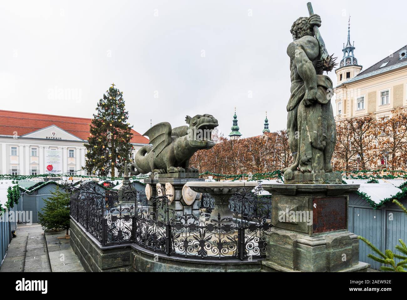 Advent in the churches and streets of Klagenfurt. Austria Stock Photo ...