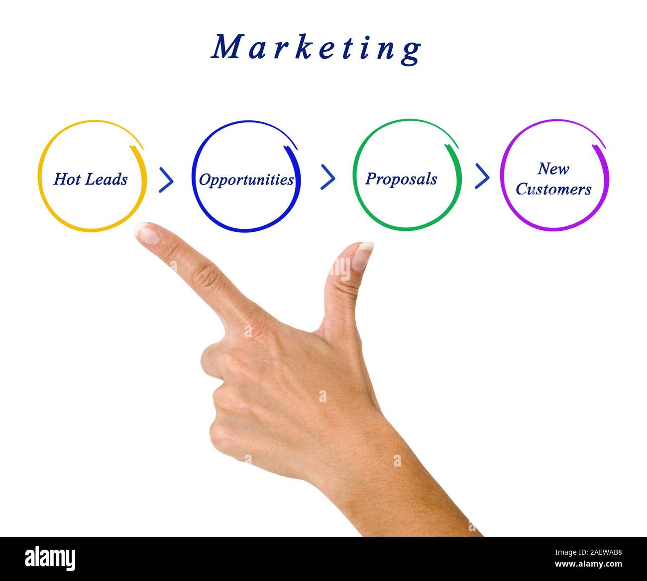 Diagram of marketing Stock Photo - Alamy