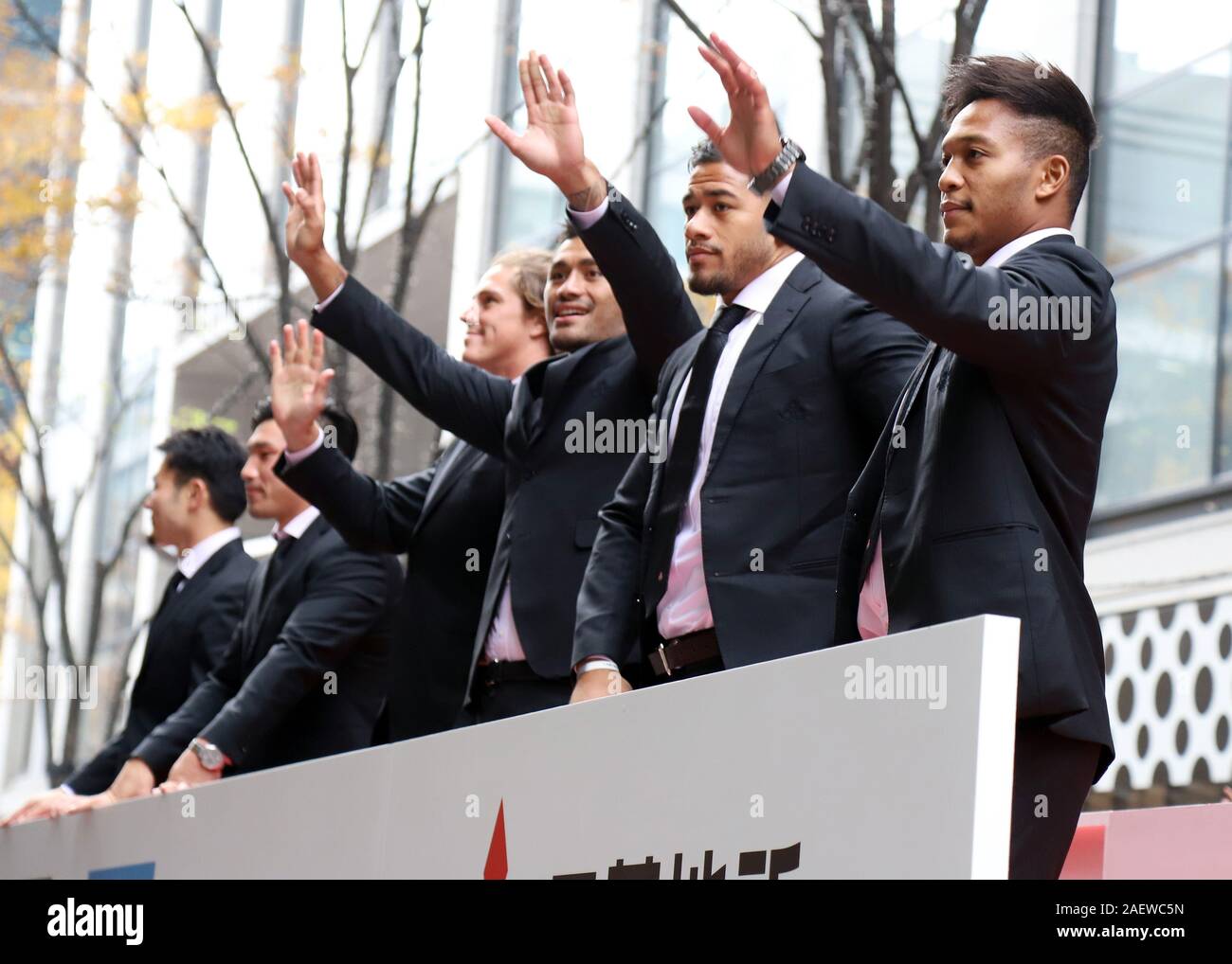 Tokyo, Japan. 11th Dec, 2019. Japanese Rugby World Cup team wing back ...