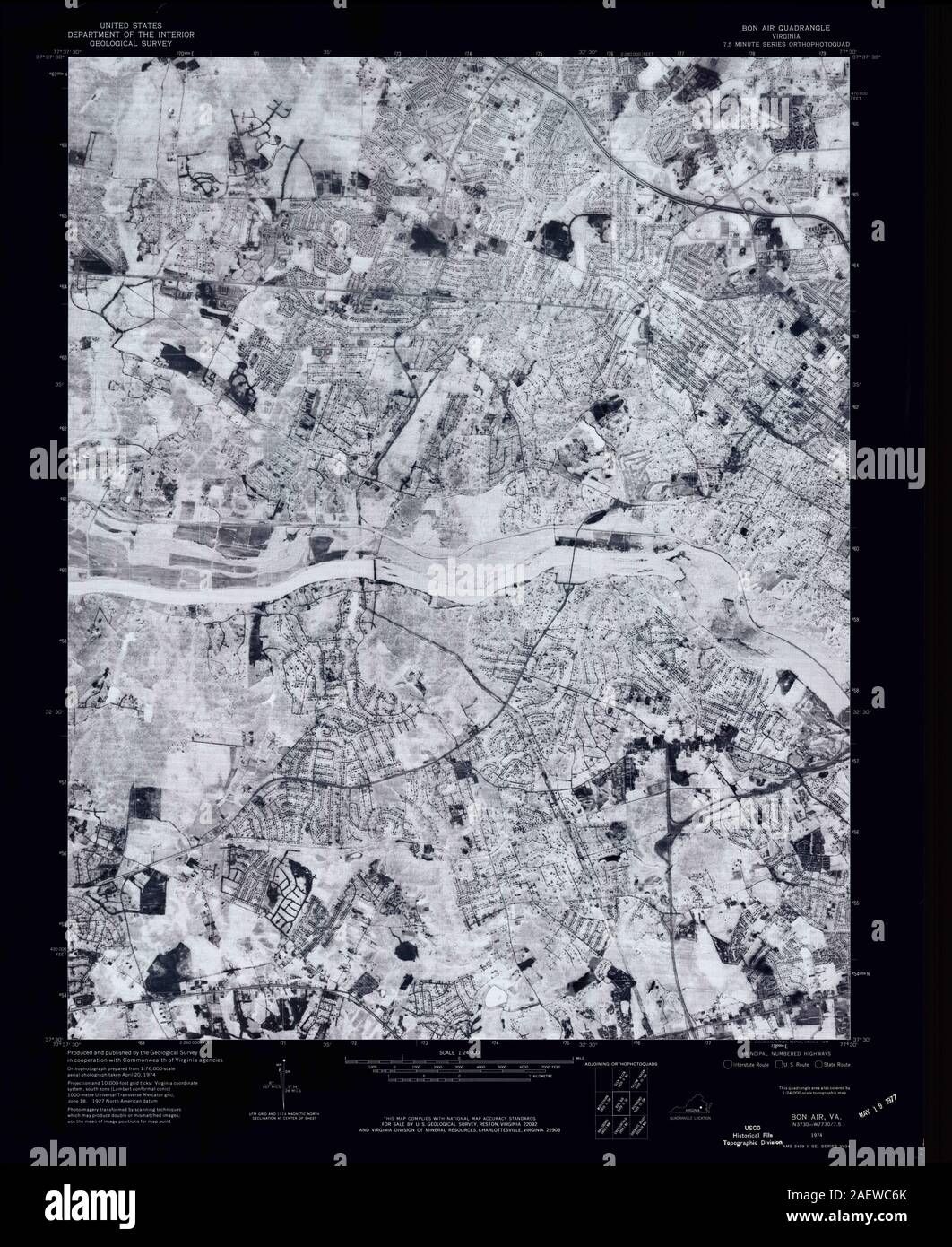 Map of bon air hi-res stock photography and images - Alamy