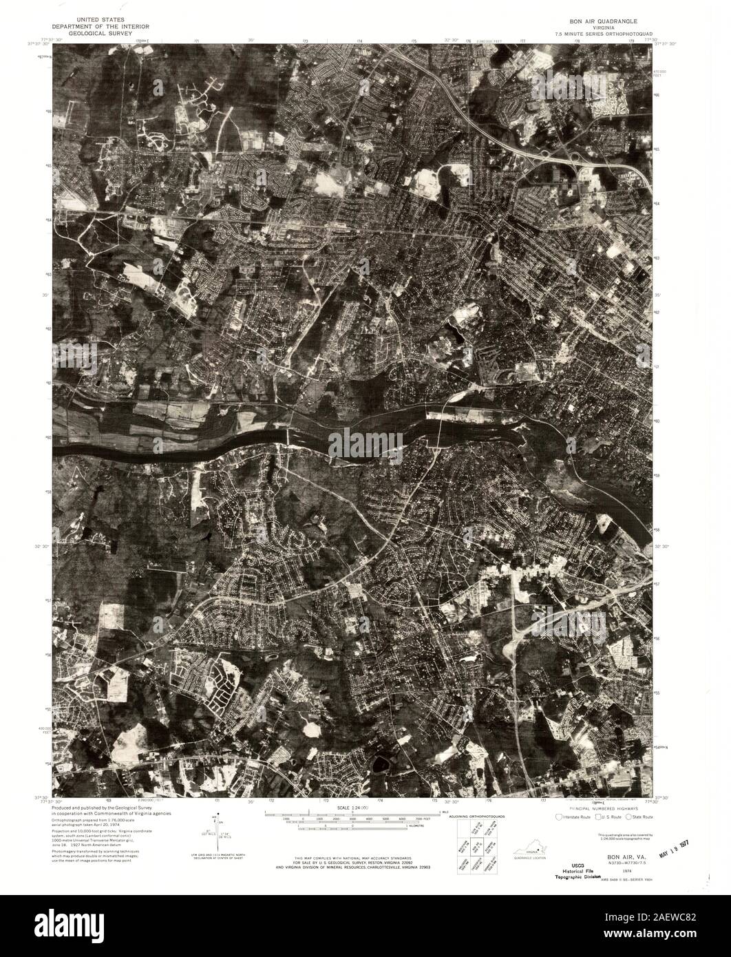 Map of bon air Cut Out Stock Images & Pictures - Alamy