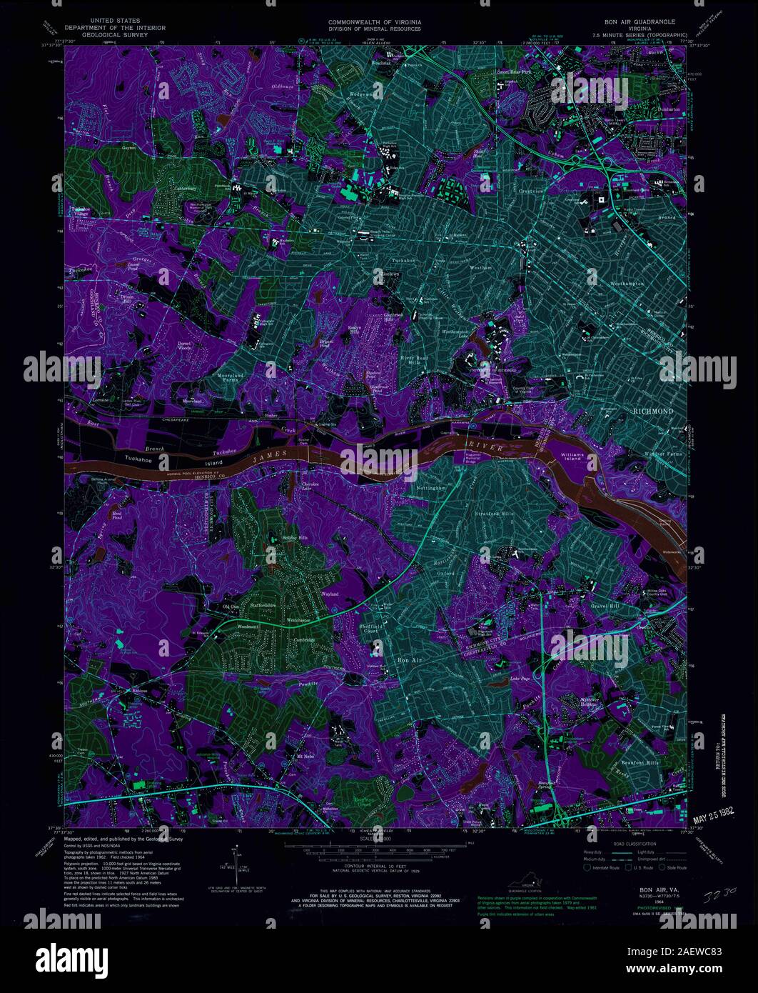 Map Of Bon Air High Resolution Stock Photography and Images - Alamy