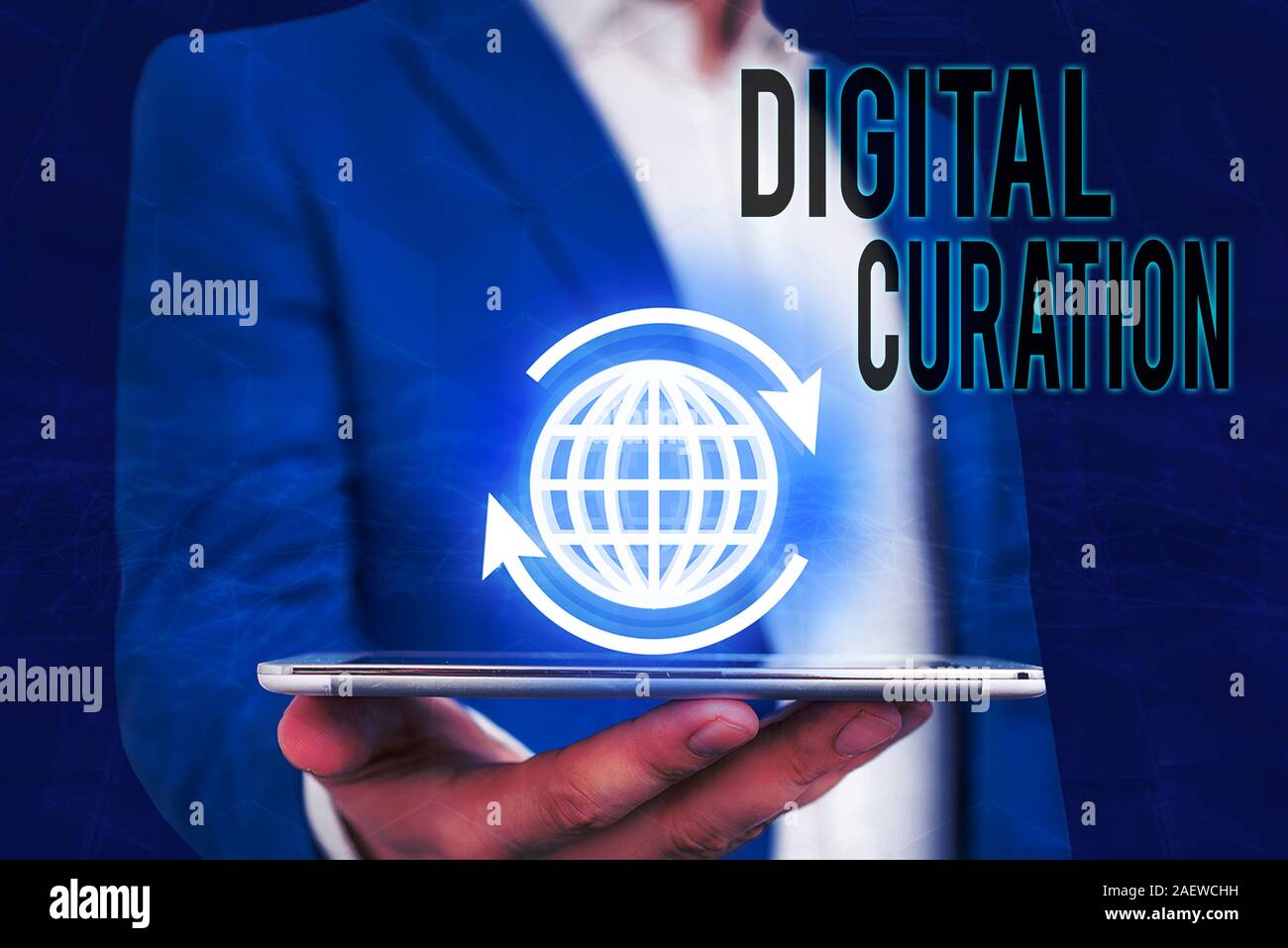 Handwriting text writing Digital Curation. Conceptual photo maintenance ...