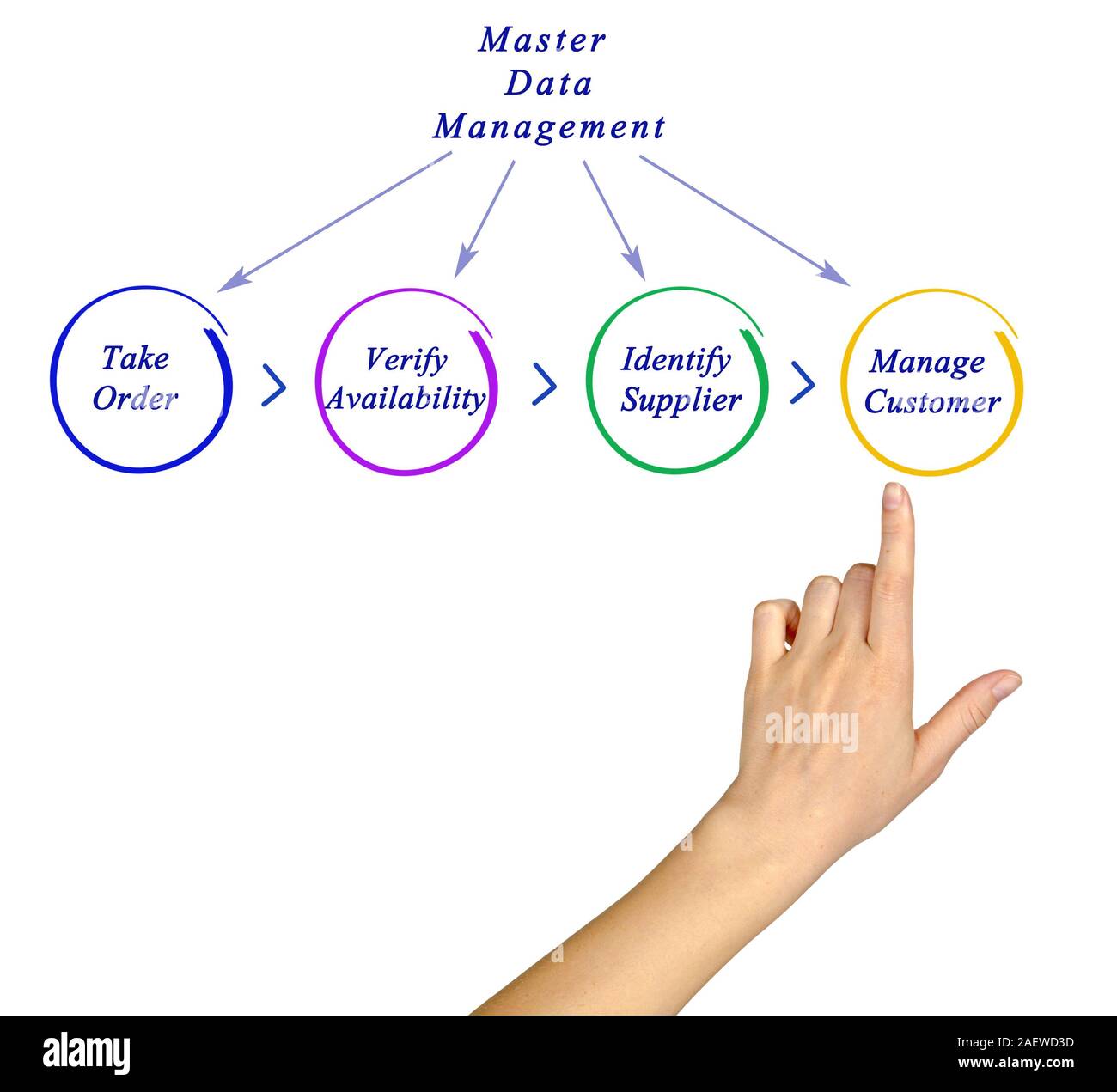 Diagram of Master Data Management Stock Photo - Alamy