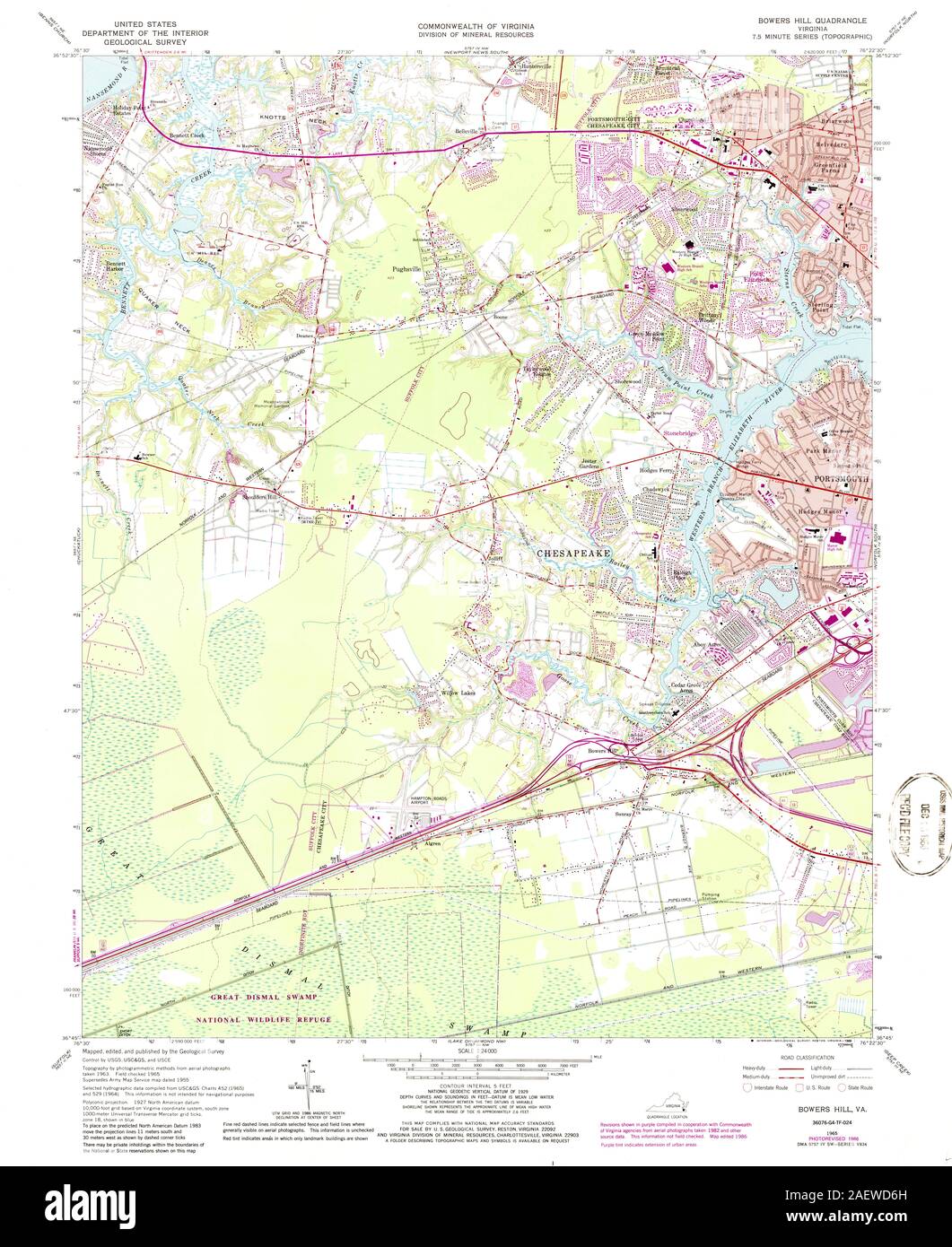 VA Bowers Hill 184197 1965 24000 Stock Photo - Alamy