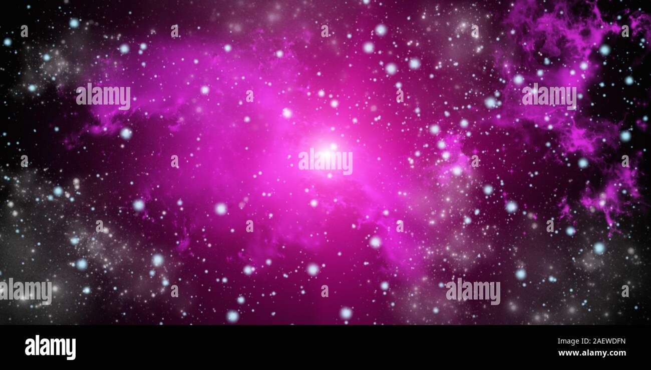 Space nebula. Cosmic cluster of stars Stock Photo - Alamy