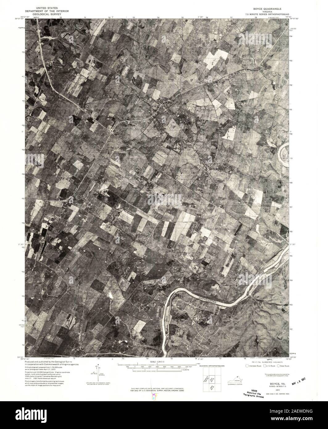 Boyce map Cut Out Stock Images & Pictures - Alamy