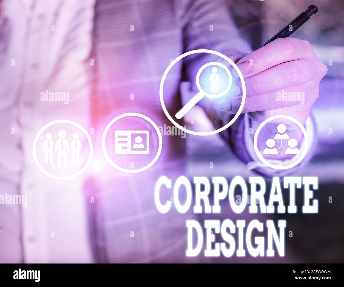 Conceptual hand writing showing Corporate Design. Concept meaning official graphical design of ...