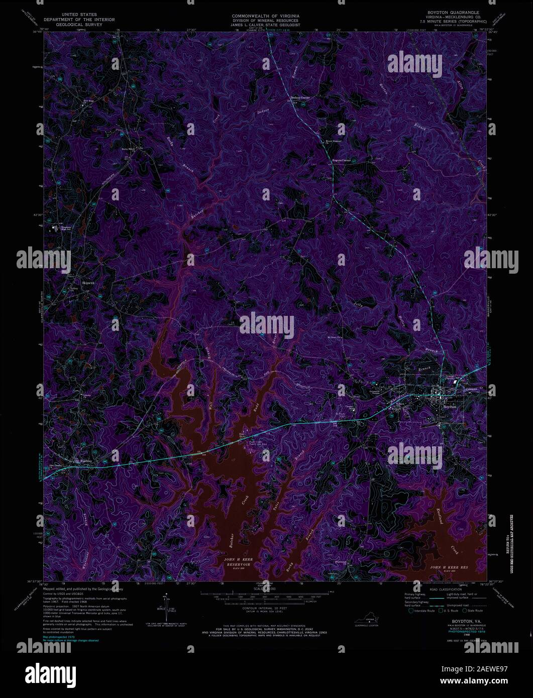 Map of boydton hi-res stock photography and images - Alamy