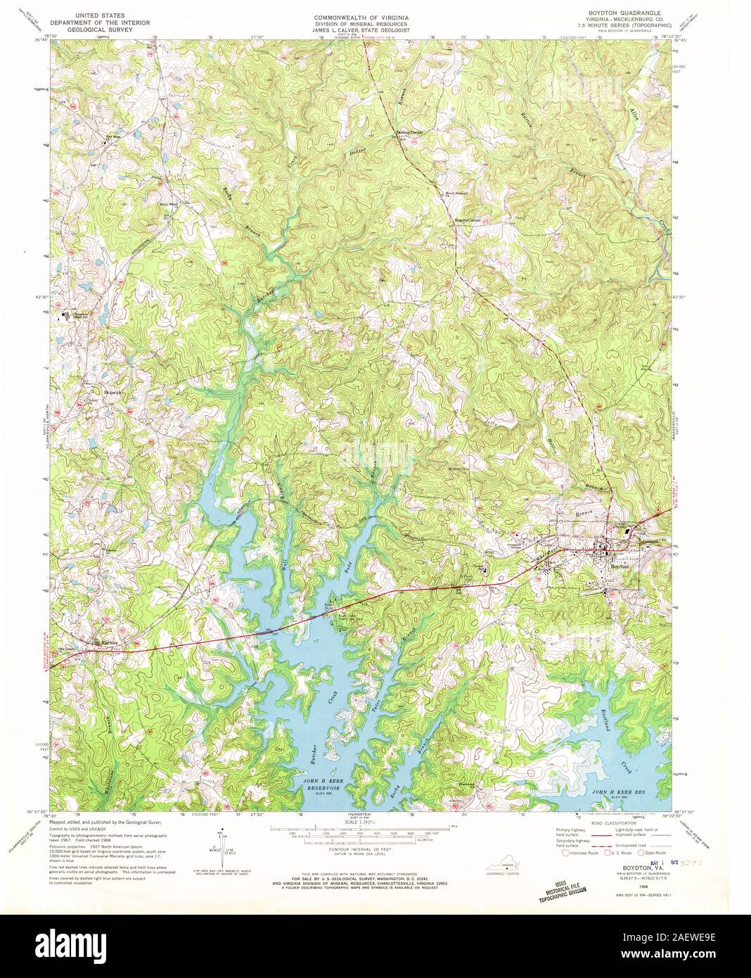 Map of boydton hi-res stock photography and images - Alamy