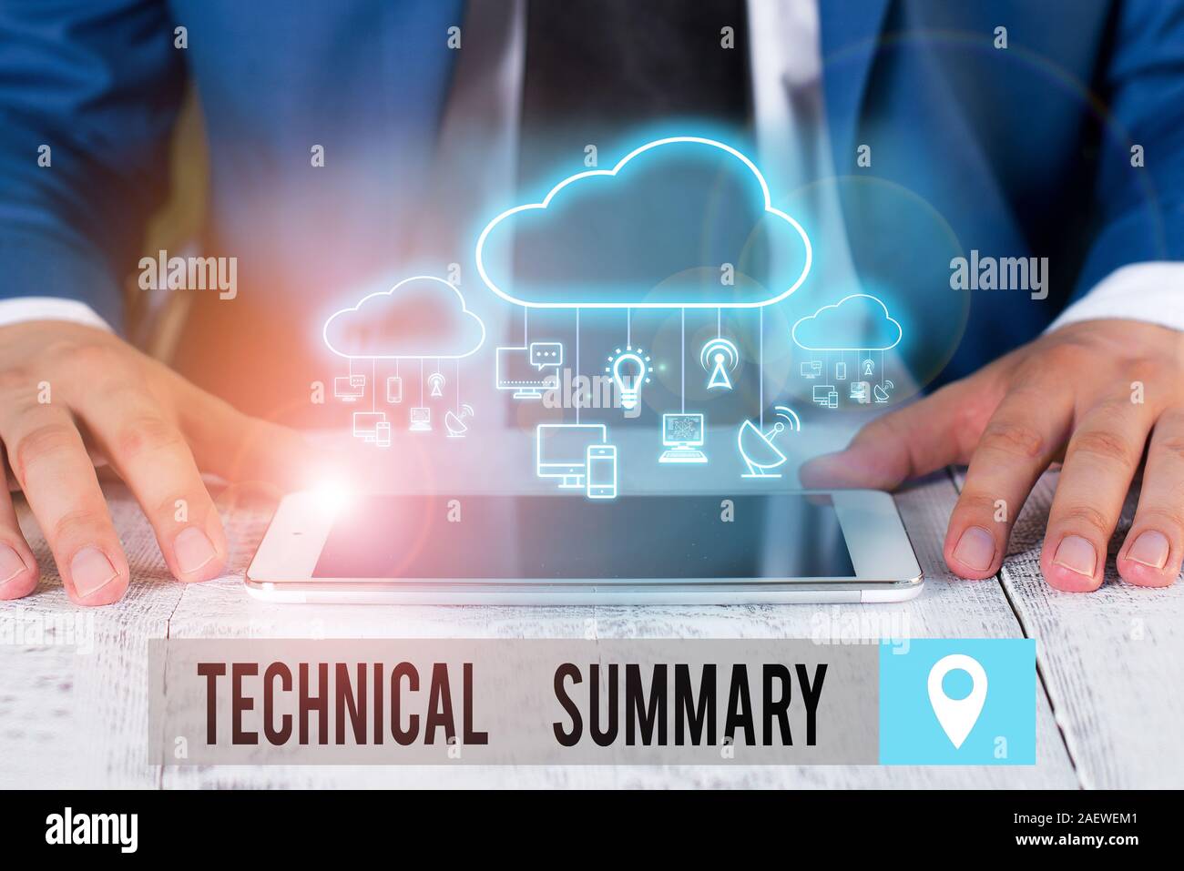 Handwriting text Technical Summary. Conceptual photo includes ...