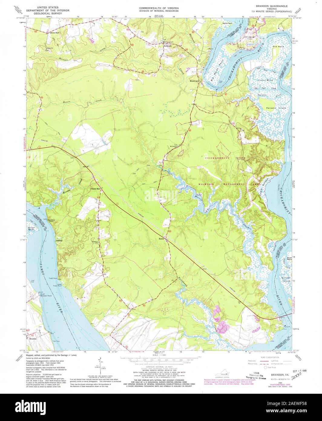 Brandon map Cut Out Stock Images & Pictures - Alamy