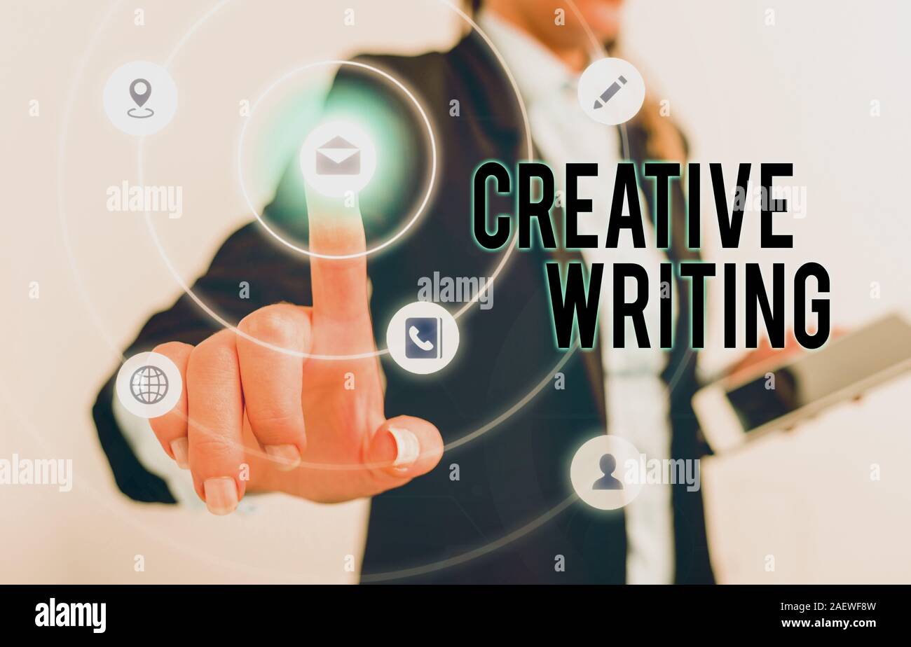 Handwriting text Creative Writing. Conceptual photo fiction or poetry ...