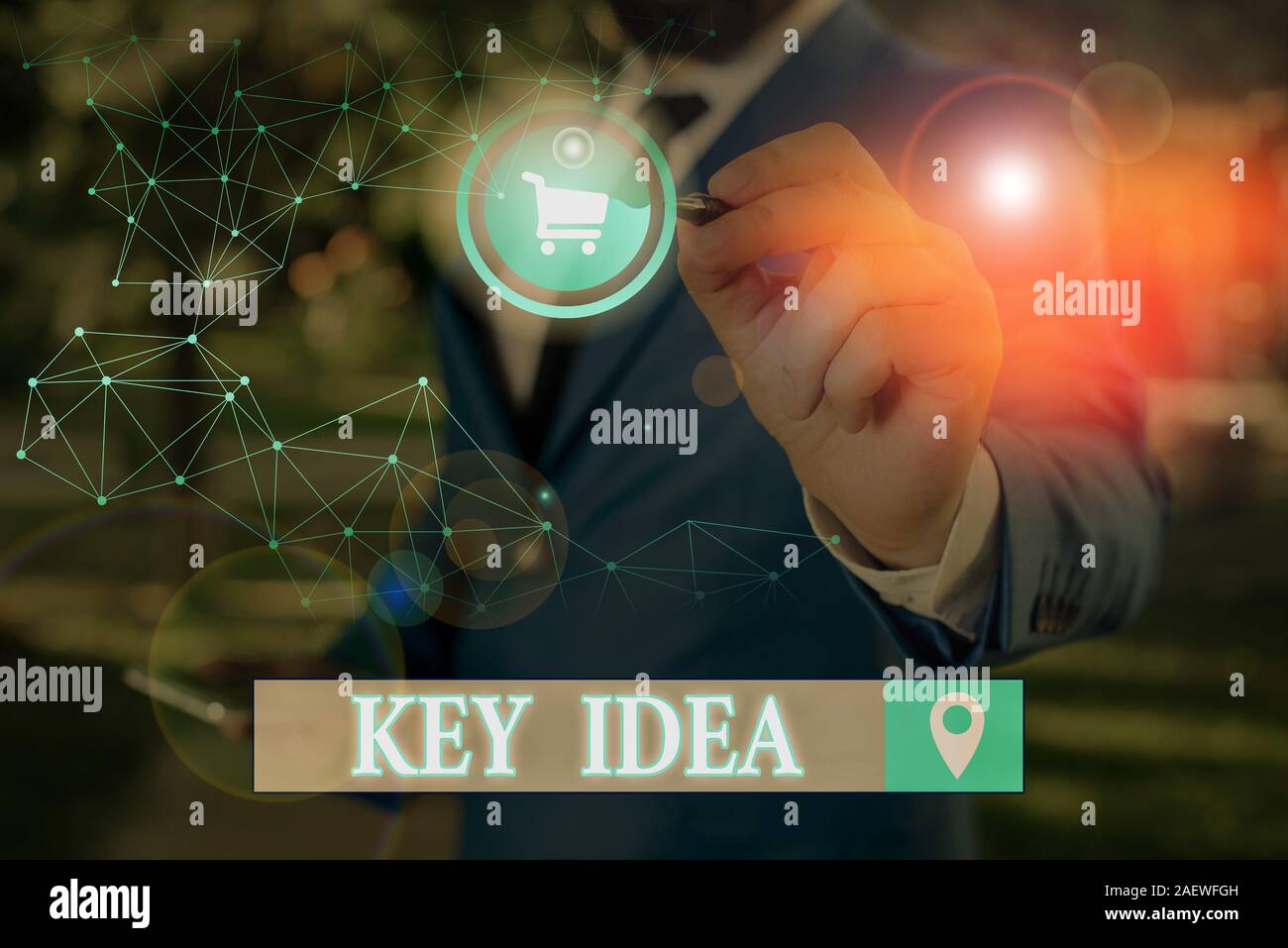 Conceptual hand writing showing Key Idea. Concept meaning Exceptional ...