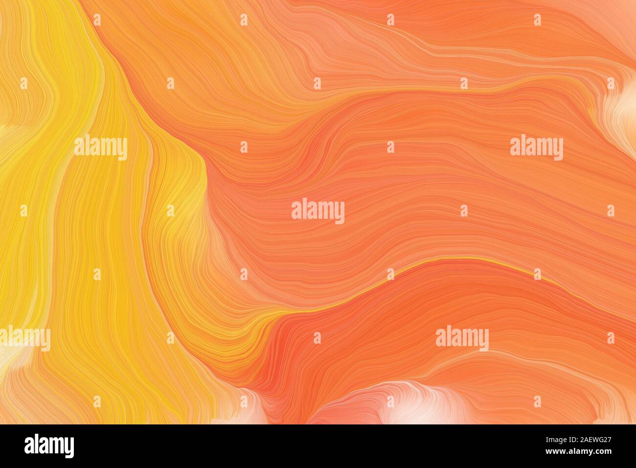 colorful curvy background illustration with coral, pastel orange and ...