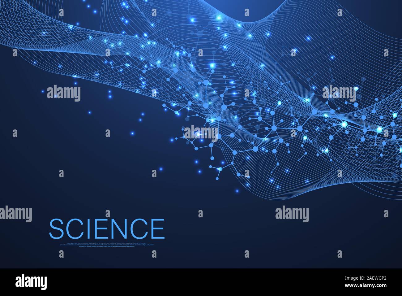 Scientific molecule background for medicine, science, technology ...