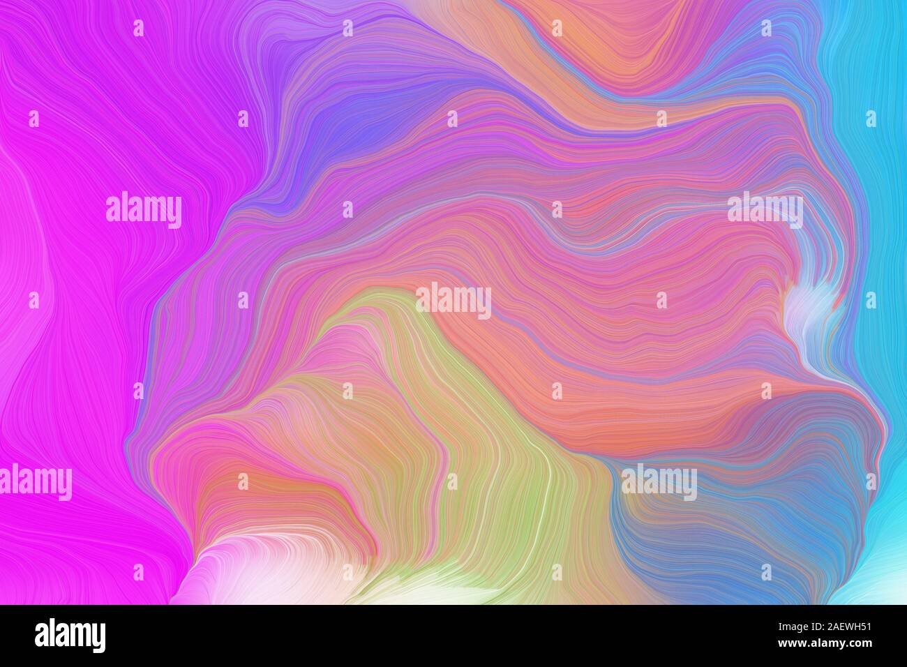 colorful abstract waves design with pastel violet, orchid and magenta ...