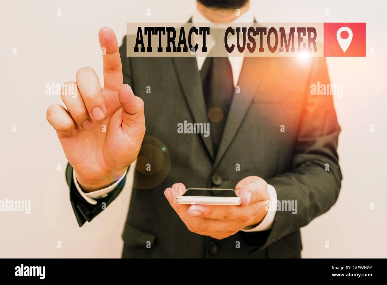 Writing Note Showing Attract Customer Business Concept For To Bring More Customers Or Clients
