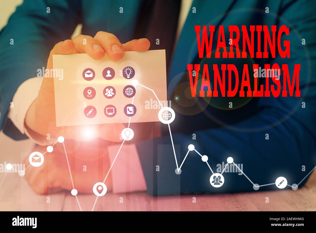 Conceptual hand writing showing Warning Vandalism. Concept meaning ... Conceptual hand writing showing Warning Vandalism. Concept meaning ...