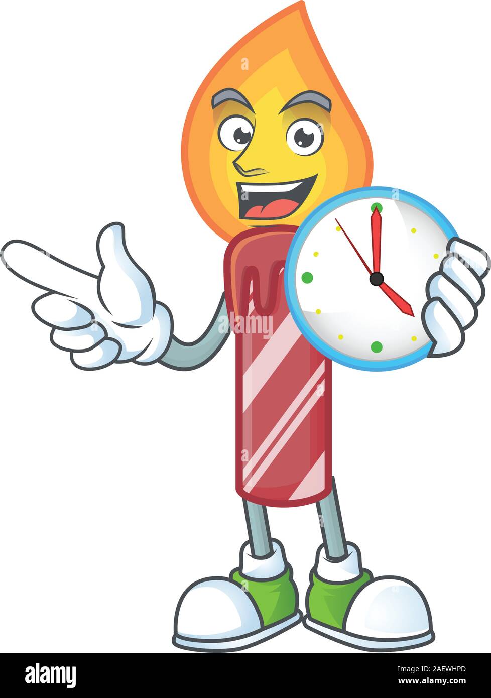 Cartoon red flame smiling happy hi-res stock photography and images - Alamy