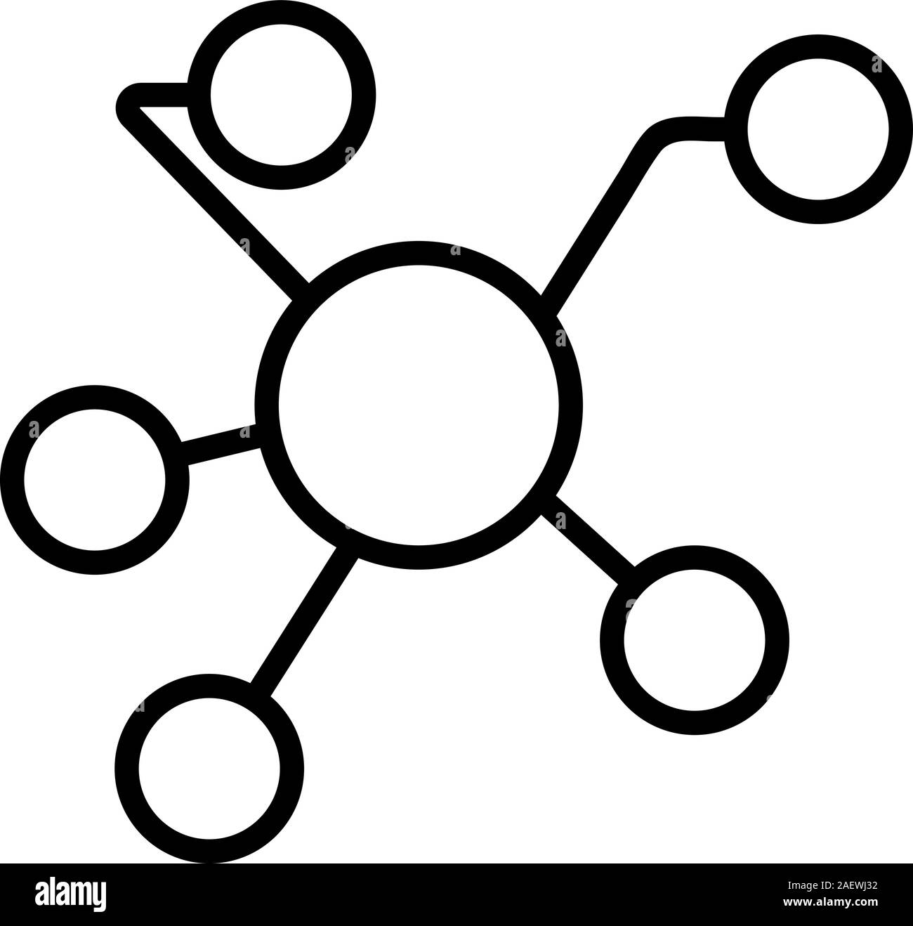 scheme the composition of the icon vector. Isolated contour symbol ...