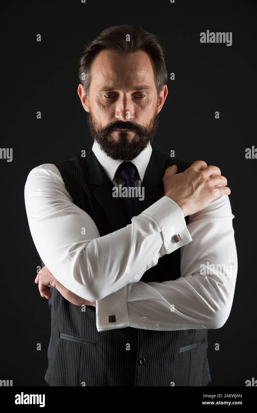 Classy businessman. Old businessman in classy wear. Classy in style ...