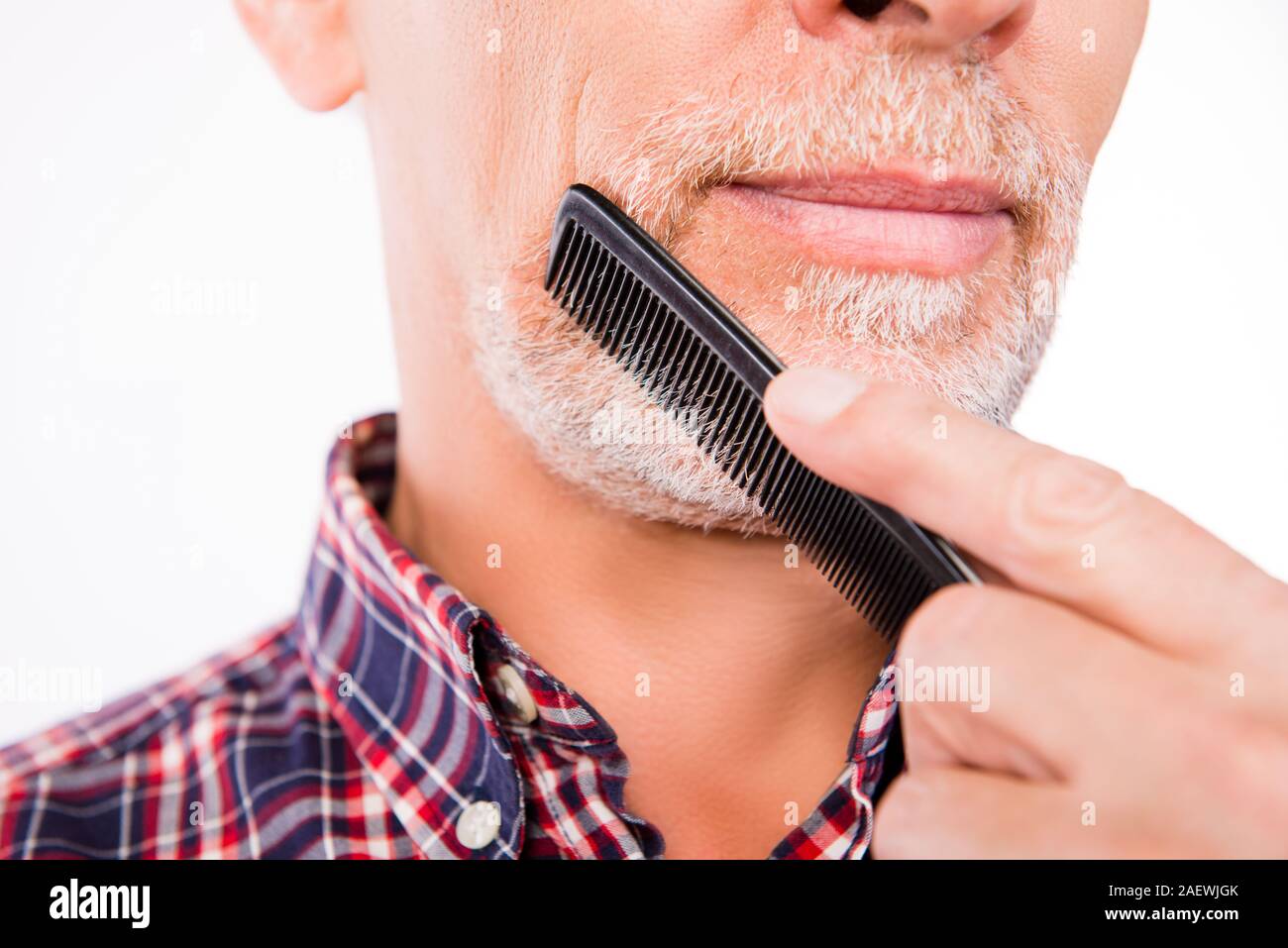 Combing Beard High Resolution Stock Photography and Images - Alamy