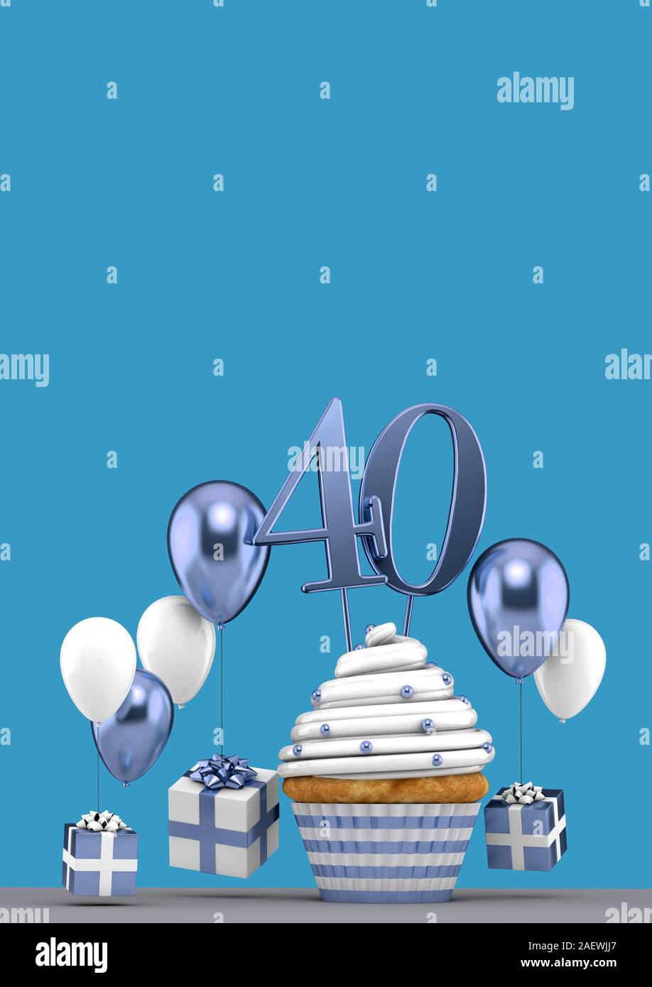 40th birthday balloons hi-res stock photography and images - Alamy