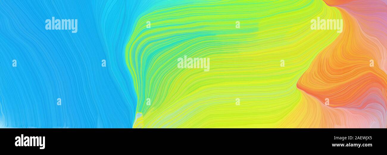 colorful horizontal banner. curvy background illustration with deep sky ...