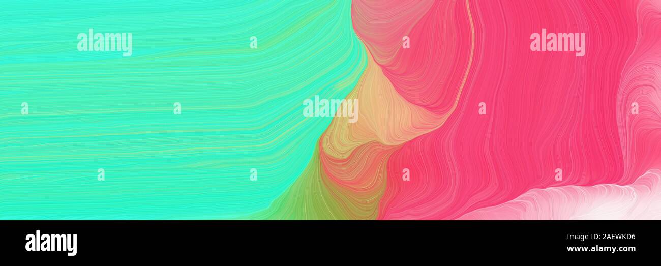 colorful horizontal banner. modern soft curvy waves background ...