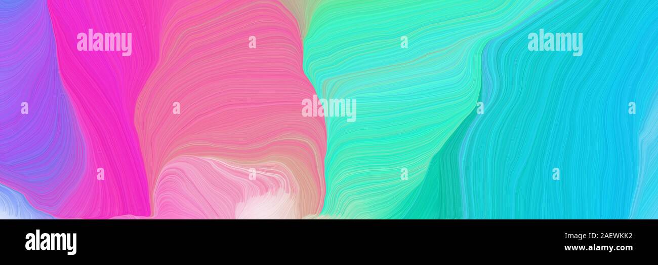 colorful horizontal banner. modern soft swirl waves background design ...