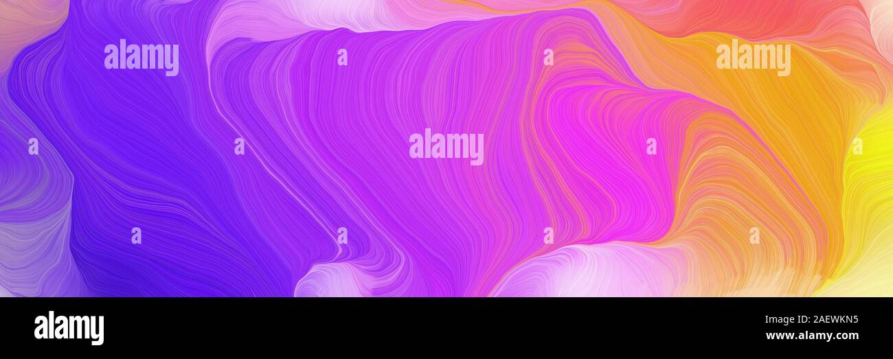 colorful horizontal banner. abstract waves illustration with medium ...