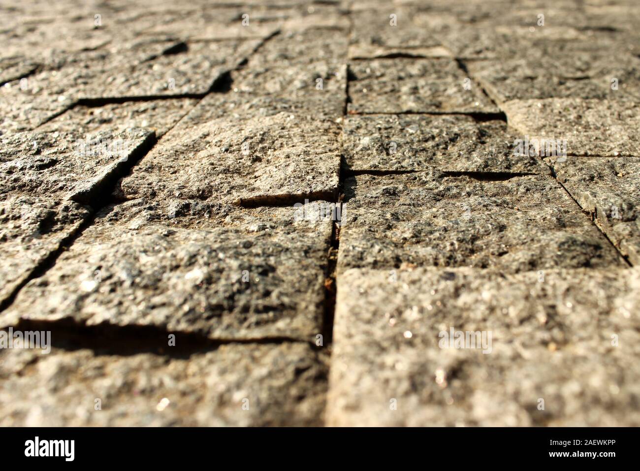 Detail of stone block pavement Stock Photo - Alamy