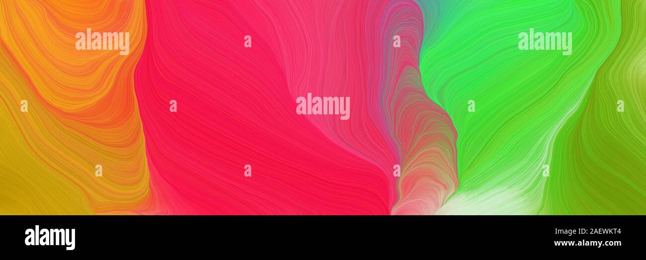 colorful horizontal banner. modern soft curvy waves background ...