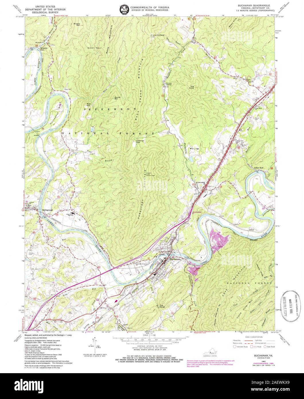 Buchanan map Cut Out Stock Images & Pictures - Alamy